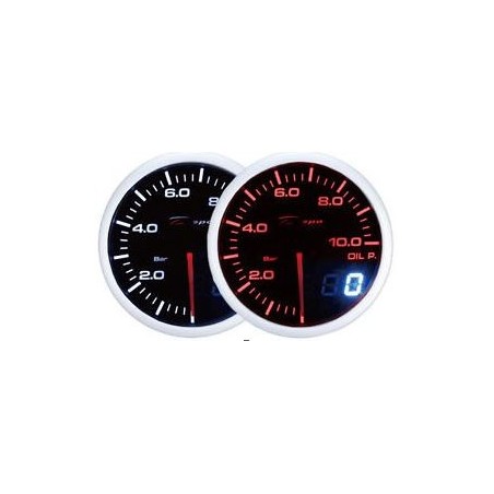 Depo Racing digital+analog oil pressure gauge 10bar 52mm WA5227BLED